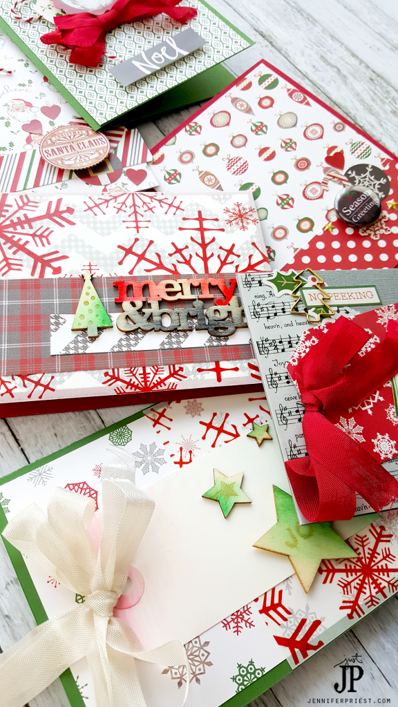 Fast Christmas Cards with Clique Kits and Tombow #Sponsored