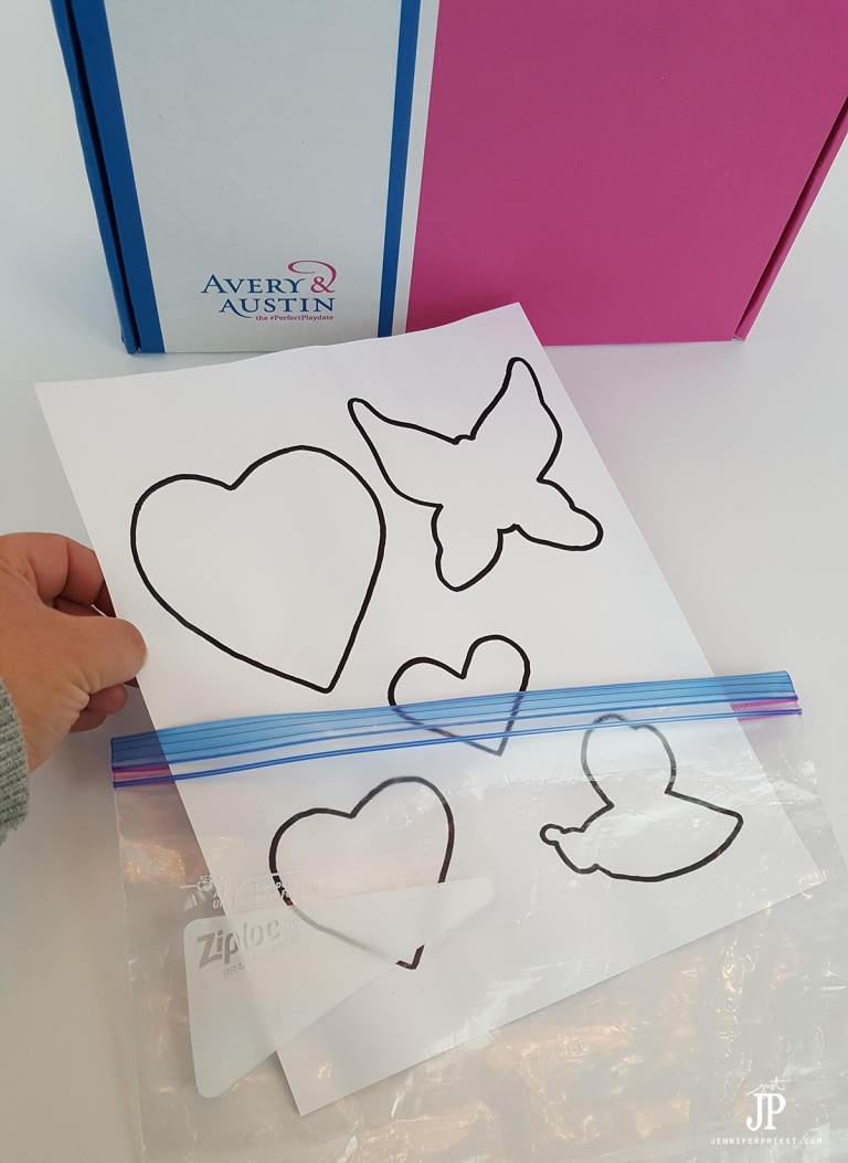 DIY Window Clings with Puffy Paint for Valentine's Day