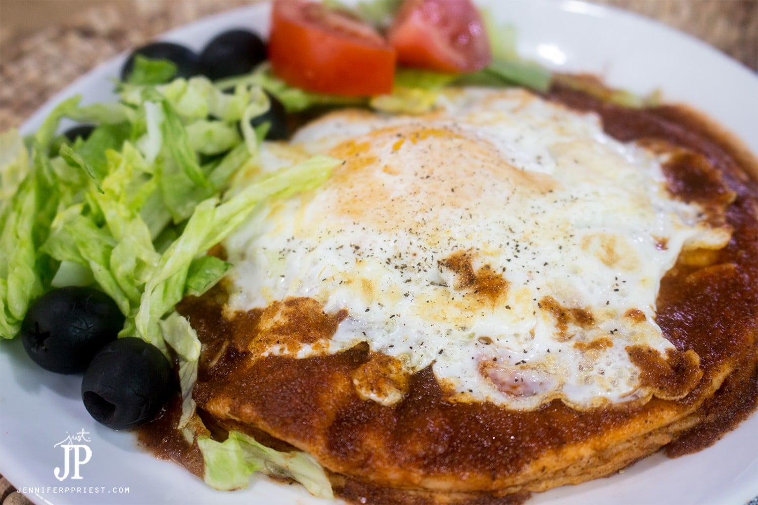 EASY New Mexico Style Flat Enchiladas Recipe