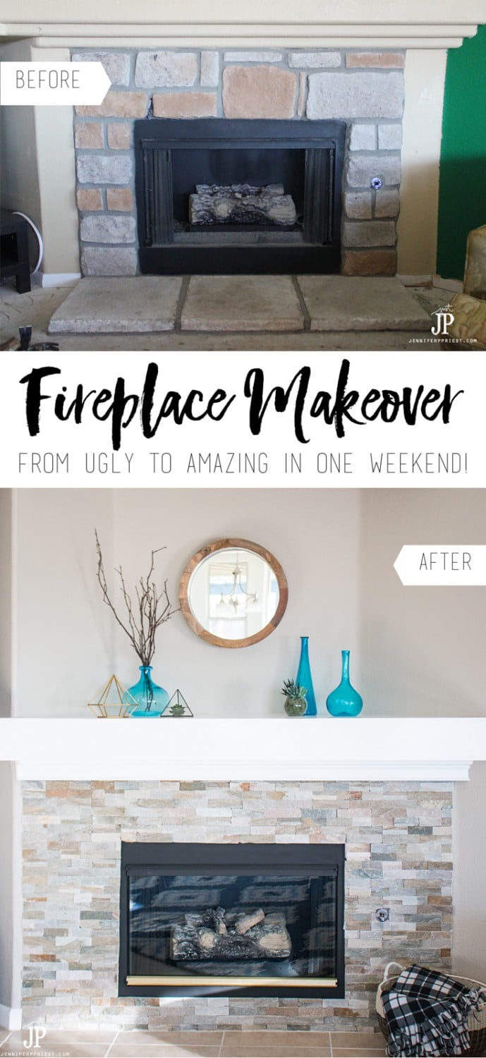 DIY Mantel Makeover #CompleteWithGlade