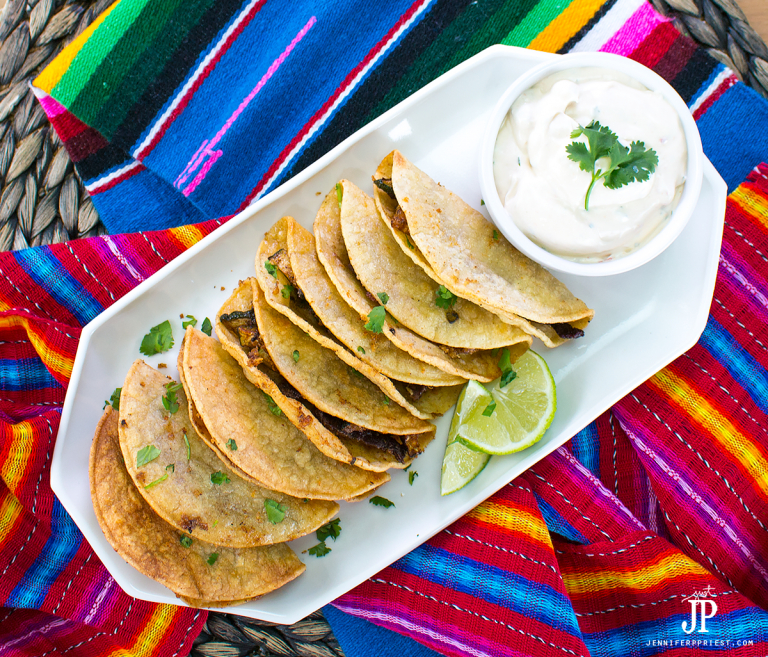 Mini Carne Asada Taco Recipe with Calbacitas - Game Day Recipe
