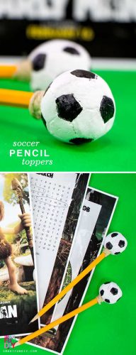 DIY Soccer Ball Pencil Toppers with CLAY | Smart Fun DIY