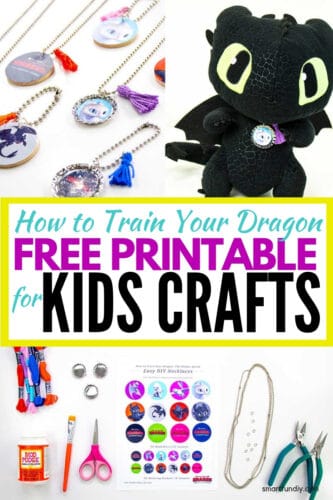 How to Train Your Dragon Craft Project with FREE Printables!