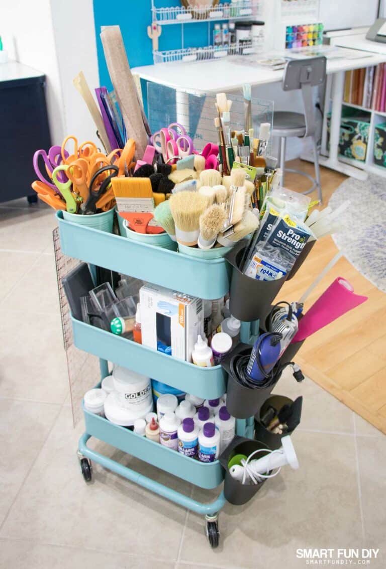 11 Smart Ways to Use an IKEA Raskog Cart in Your Craft Room